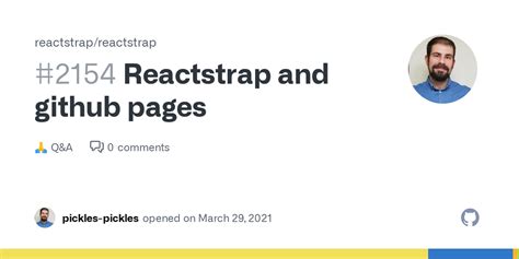 Reactstrap And Github Pages Discussion Reactstrap Reactstrap GitHub