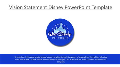 Vision Statement Disney Powerpoint Template