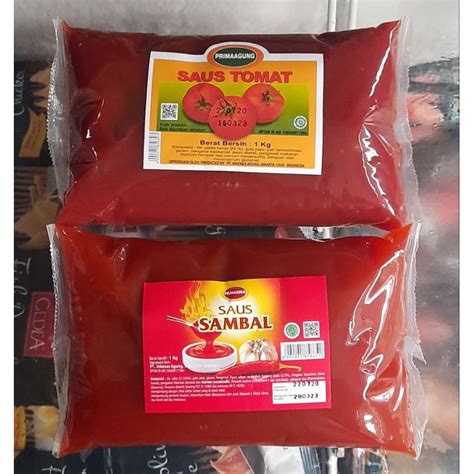 Jual Prima Agung Saus Sambal Dan Saus Tomat 1kg Prima Suka Saus Cabe Atau Tomato Saus Curah