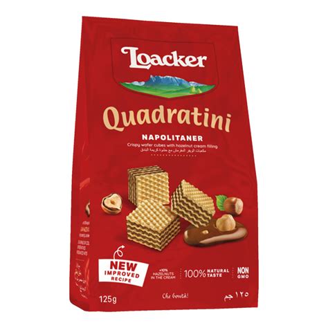 Loacker Quadratini Napolitaner Bite Size Wafer Cookies 125 G Online At