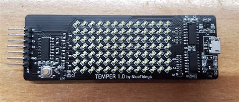 Temper Sleek Temperature Sensor Built On Esp8266 Electronics