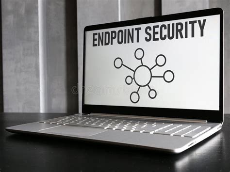 Endpoint Security Is Shown Using The Text Stock Photo Image Of Finance Network