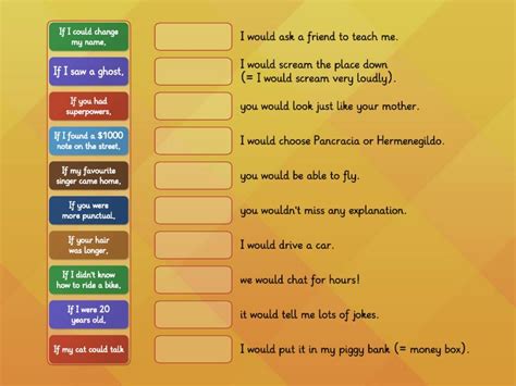 Conditional Type 2 Match The Conditions With Their Results Match Up