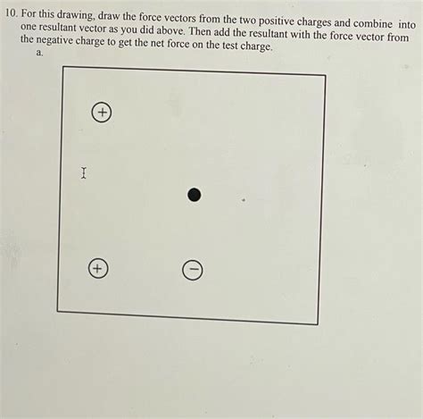 Solved 10 For This Drawing Draw The Force Vectors From The