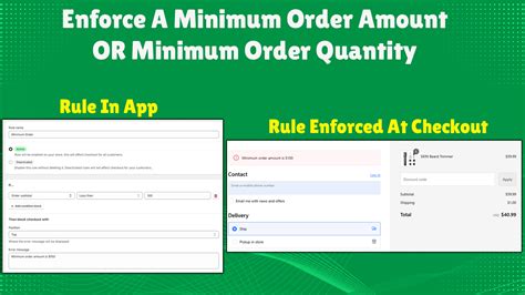 Ez Checkout Controller Rules Set Checkout Rules Order Limits Minimum Order Moq And More