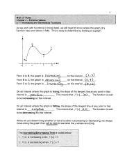 Increasing And Decreasing Functions Notes Pdf As We Work With Functions In More Detail We