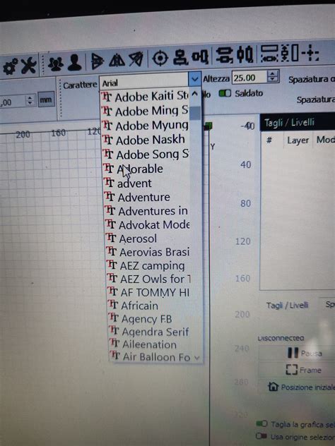 Font List Preview OS Specific LightBurn Software Forum