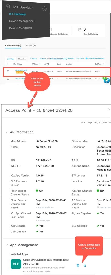 Cisco Spaces Iot Service Configuration Guide Wireless Ap As A Gateway Cisco Spaces Cisco