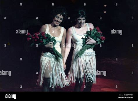 Chita Rivera And Liza Minnelli Pictured At The Curtain Call For Chicago