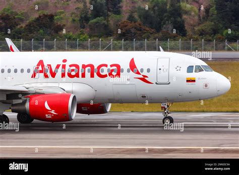 Avianca Airbus A Airplane Medellin Airport Stock Photo Alamy