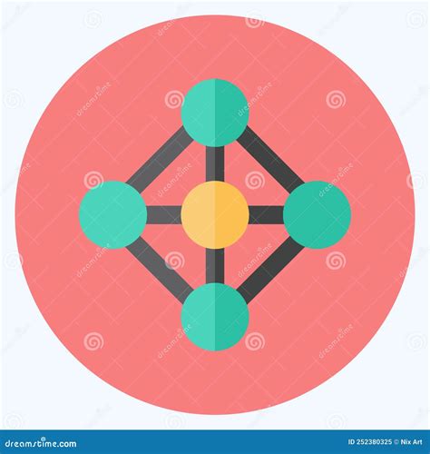 Icon Deep Learning Suitable For Data Analytics Symbol Flat Style