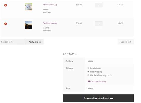 custom delivery settings in combination tyche softwares documentation