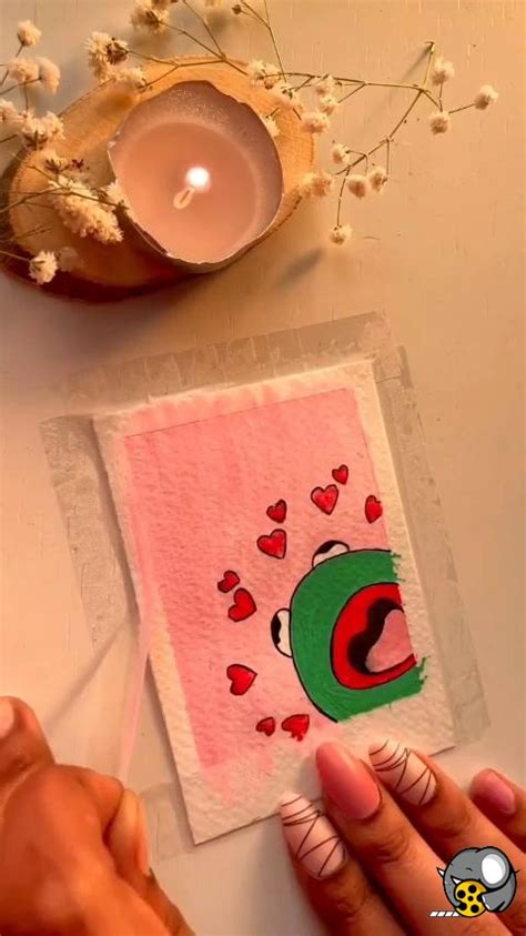 نقاشی زیبا قورباغه‌ با گواش فیلو