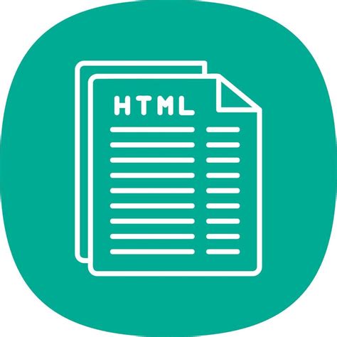 Html File Line Curve Icon Design 43669102 Vector Art At Vecteezy