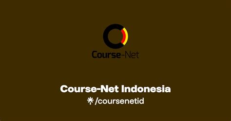 Course Net Indonesia Instagram Tiktok Linktree