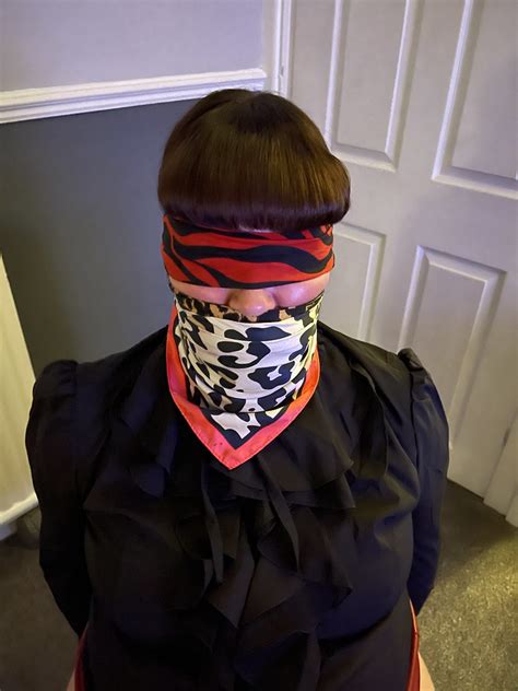 Layered Scarf Gags 💋😈 Vanessa Leather Flickr