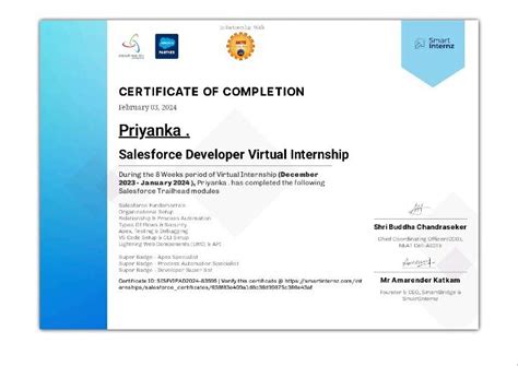 Salesforce Developer Internship Program Smartinternz Salesforce Skilledonsalesforce
