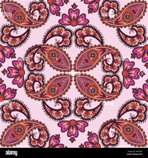Flourish Tiled Pattern Abstract Floral Geometric Seamless Oriental