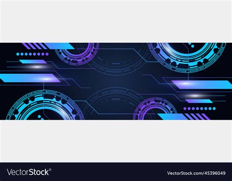 Abstract Technology Concept Circuit Board High Vector Image