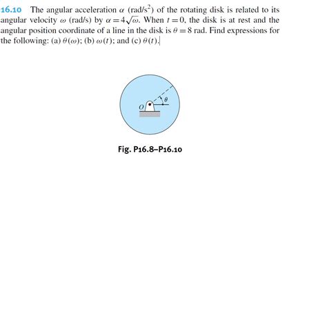Solved The Angular Acceleration A Rad S2 Of The Rotating