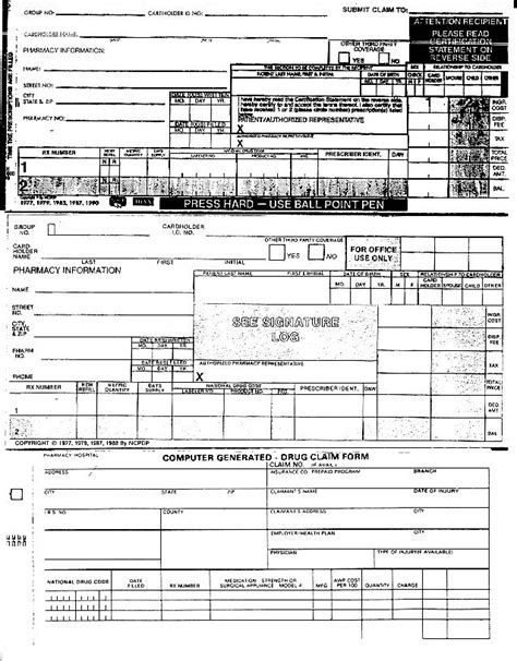 Syracuse University Otto The Orange Ncpdp Universal Claim Form