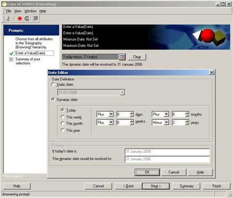 kb17790 ability to select dynamic dates in a prompted filter in