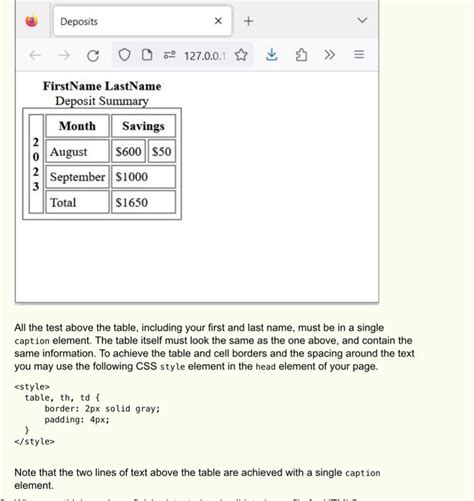 Solved Firstname Lastname Deposit Summary All The Test Above