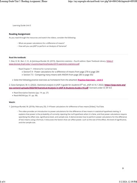 math 1281 learning guide unit 5 reading assignment home pdf