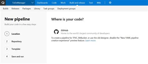 Azure Devops How To Configure Vsts Git Repo In New Vsts Preview Features Stack Overflow