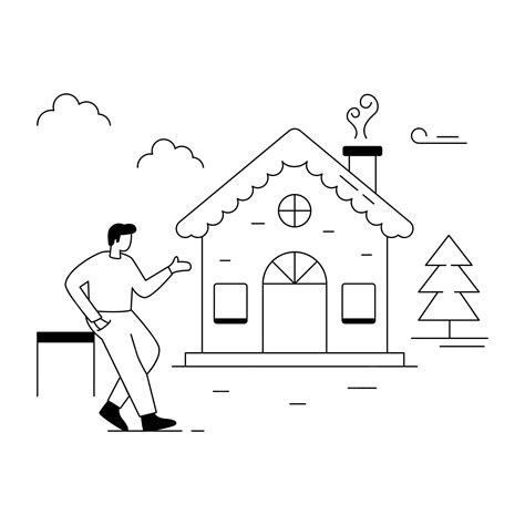 Premium Vector Data Analysis Character Based Line Illustration