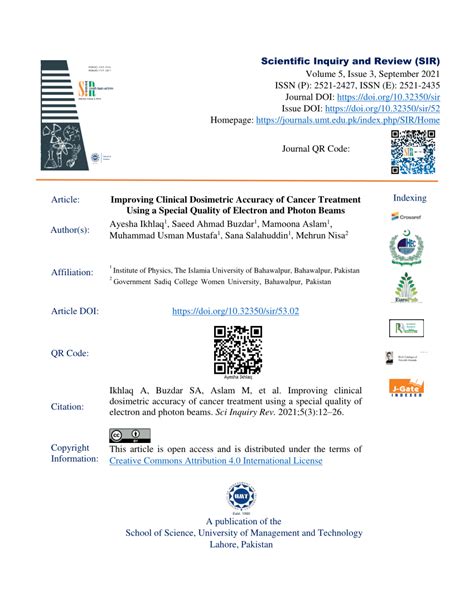 Pdf Improving Clinical Dosimetric Accuracy Of Cancer Treatment Using