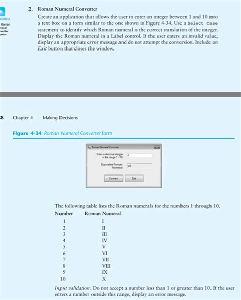 Solved 2 Roman Numeral Converter Create An Application That