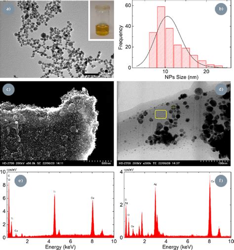 a conventional tem image of the ag nps before deposition b size
