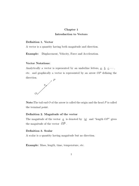 Chapter 1 Download Free Pdf Euclidean Vector Mathematics