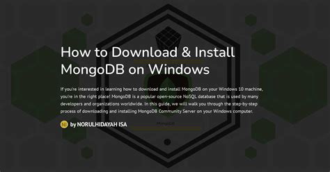 How To Download And Install Mongodb On Windows