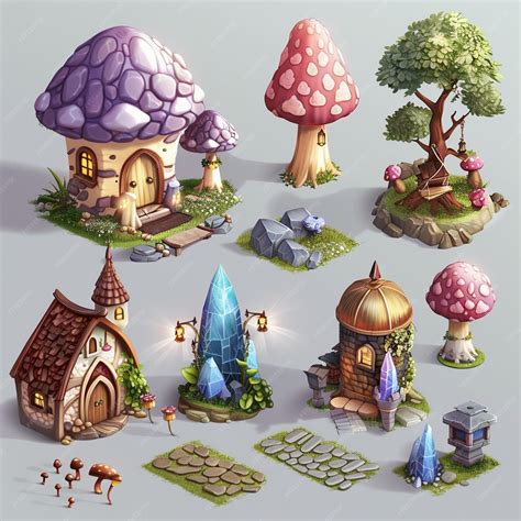 Premium Vector Some Cute Rpg Game Assets