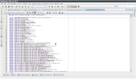 Java Netbeans Garbled Text On Large Source Files Fedora Stack Overflow