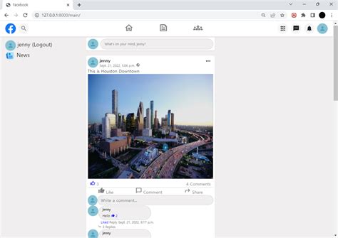 Github Johnpark144facebookcloneproject Django