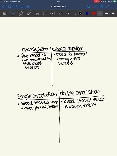 Solved 9 In The Boxes Below Compare Open Vs Closed Circulatory Systems Double Vs Single