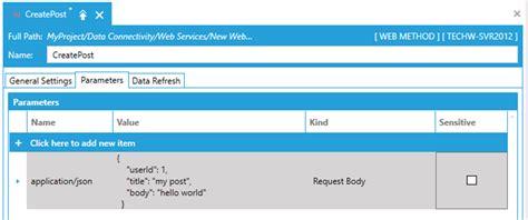 Create A New REST Web Method