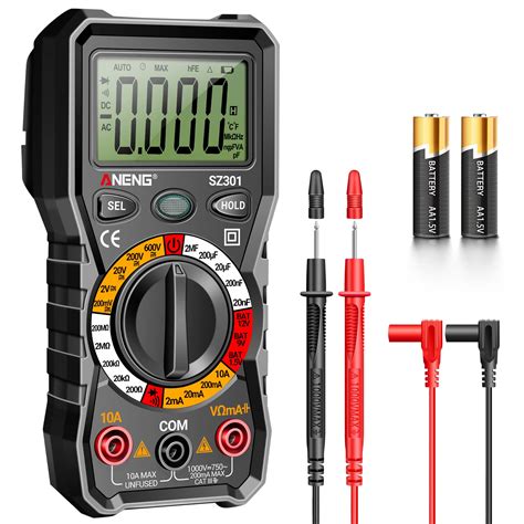Anengdigital Multimeter With Housing Measures Dc Ac Voltage Current