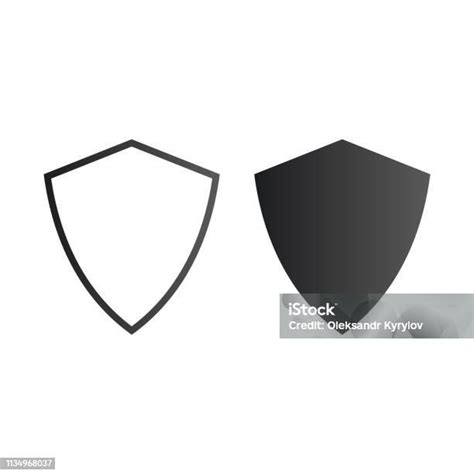 벡터 방패 보호 보안 아이콘입니다 안전 배지 벡터 일러스트 레이 션 흰색 배경에 고립입니다 0명에 대한 스톡 벡터 아트 및 기타 이미지 Istock