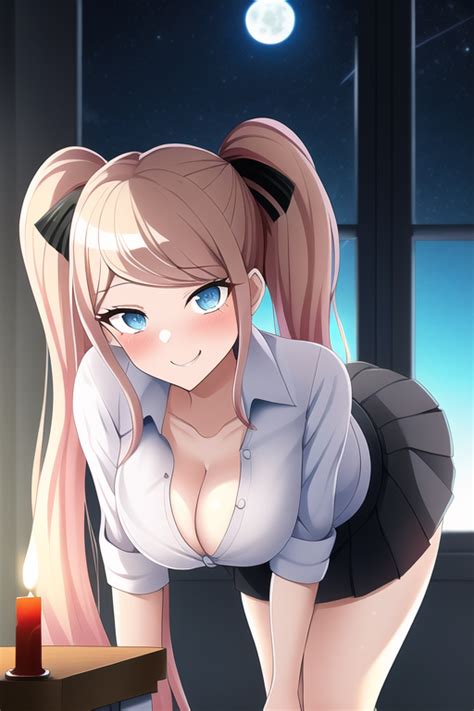 Rule 34 Ai Generated Bent Over Blue Eyes Button Down Shirt Candle