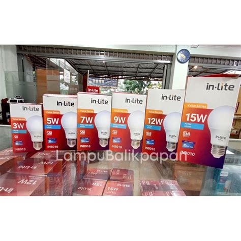 Jual Lampu LED Bulb Merek Inlite Warna Putih K INB Shopee Indonesia