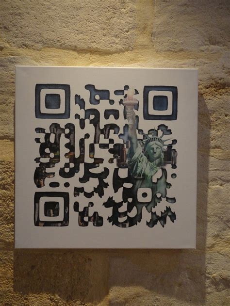 qr code on canvas qr codes qr code business card project presentation