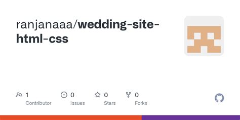Github Ranjanaaawedding Site Html Css