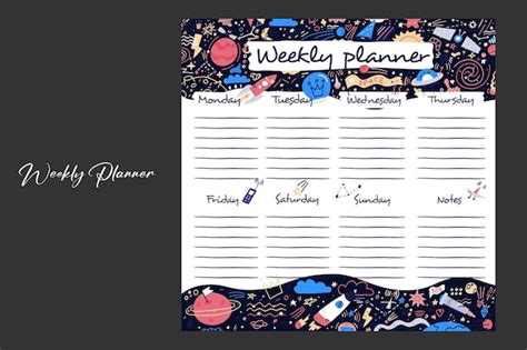 Premium Vector Budget Planner Template With Weekly Task