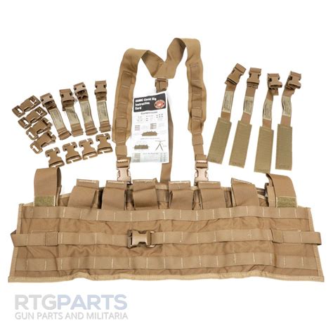 Rtg Parts Usmc 8 Magazine Coyote Chest Rig Ar15 M4 30rd Mag Pouches