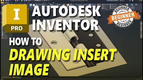Autodesk Inventor How To Drawing Insert Image Tutorial Beginner Youtube
