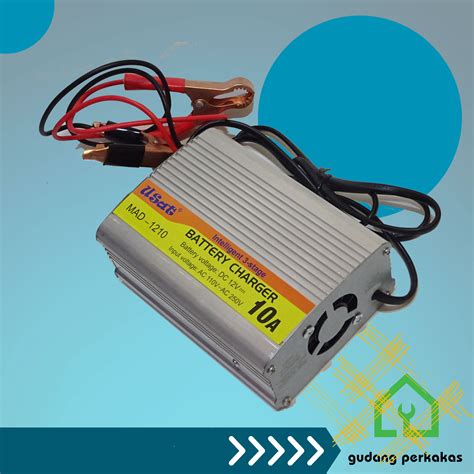 Charger Aki 12V 10A Charger Aki Otomatis 12 Volt 10 Ampere Lazada Indonesia
